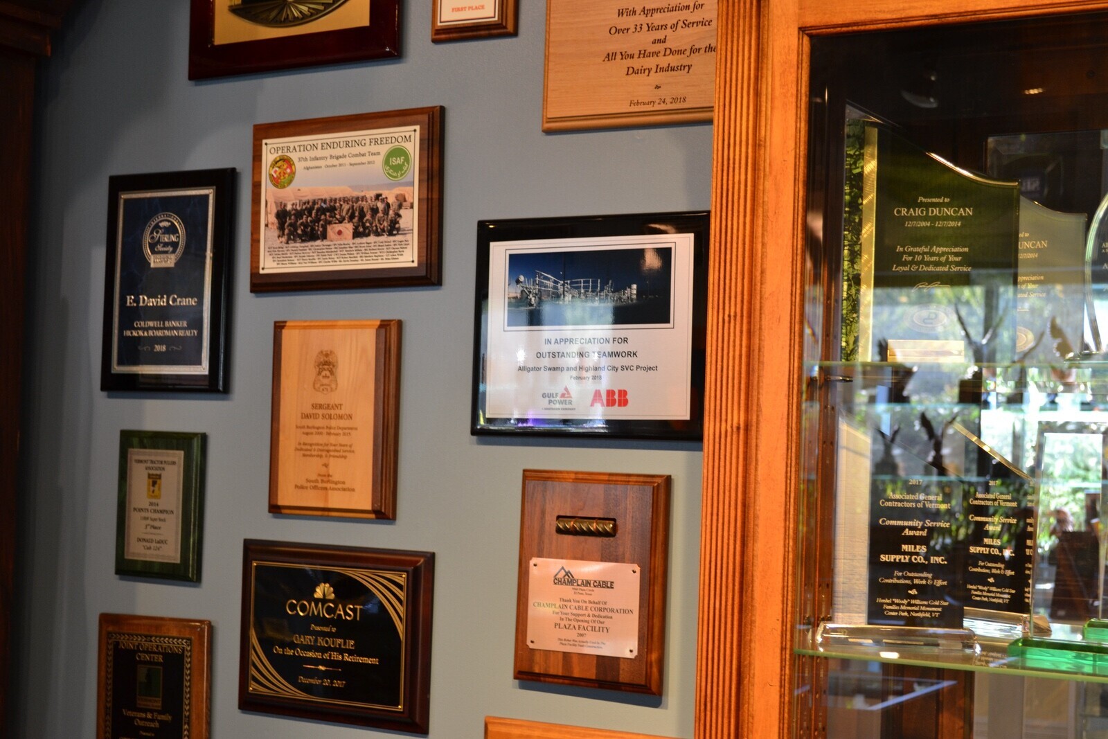 How to Make an Awards Wall for Your Office — Vermont Awards & Engraving